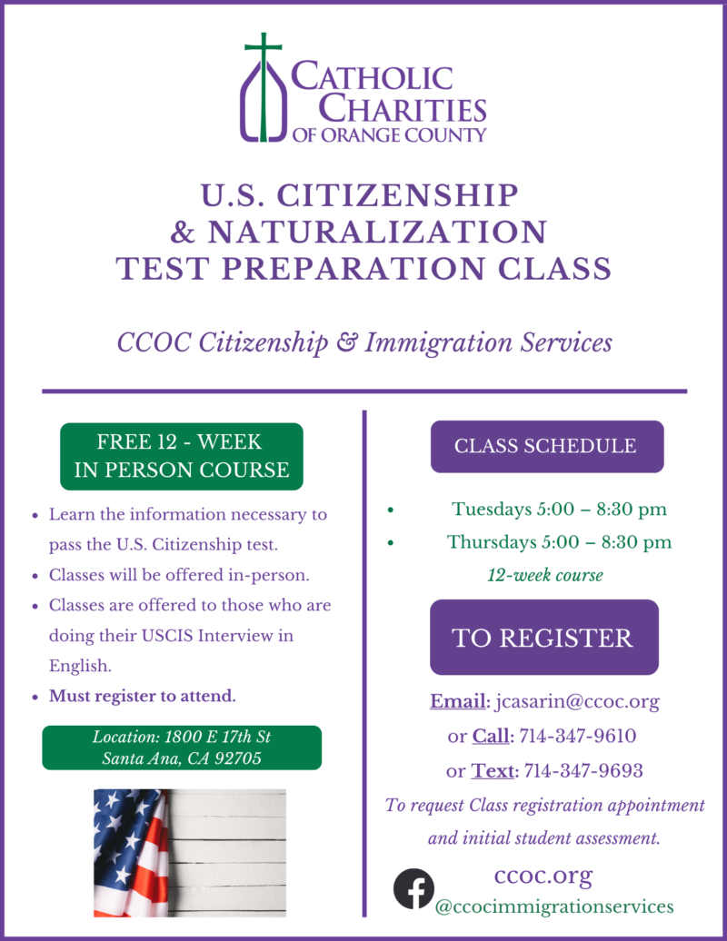 Immigration & Citizenship Services – Catholic Charities of Orange County